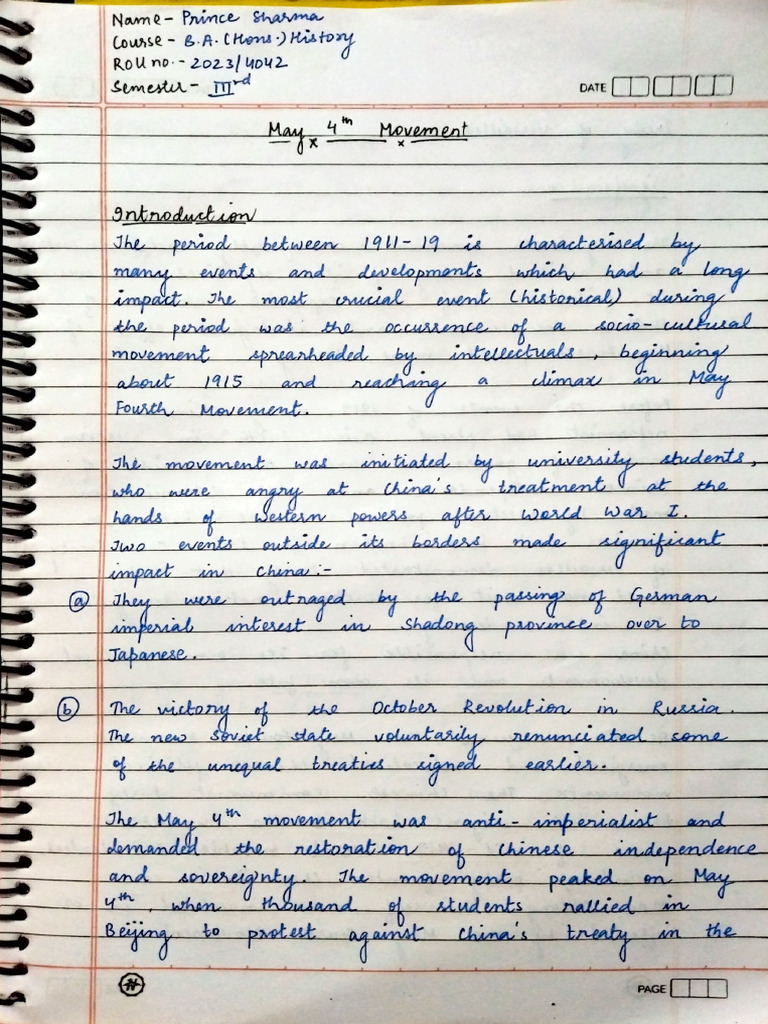 May Fourth Presentation | PDF