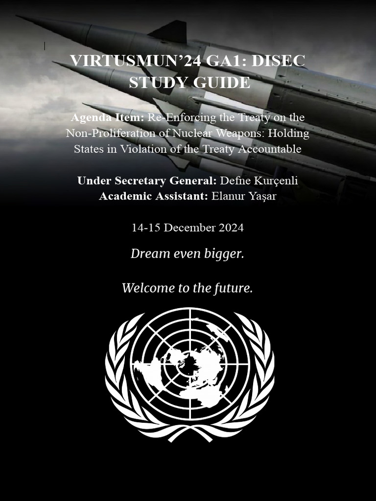 DISEC Guide: NPT Treaty Enforcement | PDF | Treaty On The Non Proliferation Of Nuclear Weapons ...
