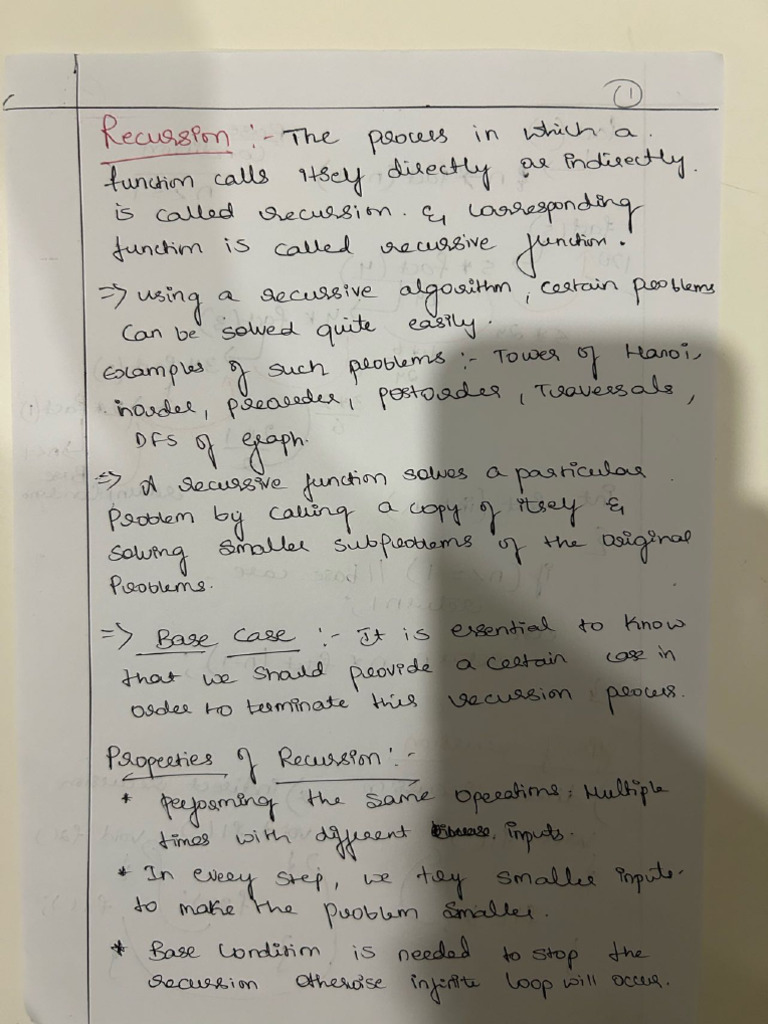 Recursion | PDF
