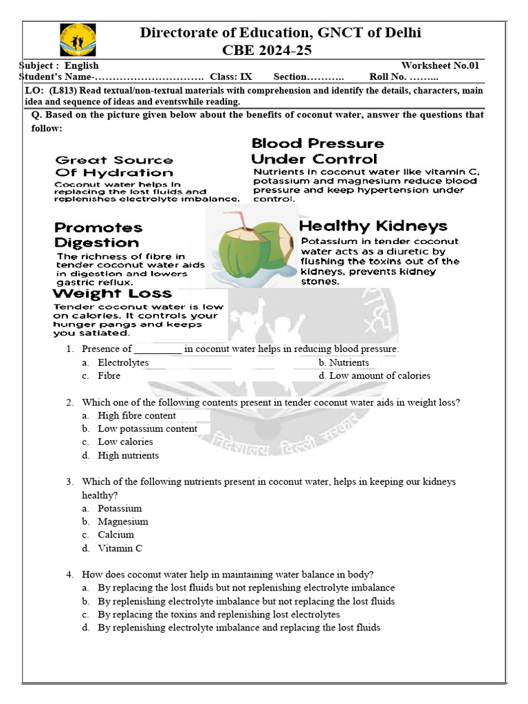 Class9 CBE01 English | PDF