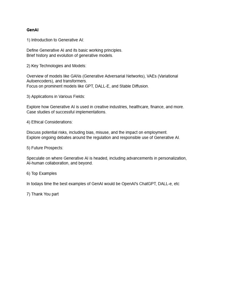 Overview of Generative AI Concepts | PDF