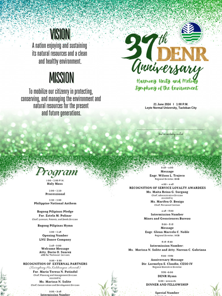 Anniversary Celebration for Environmental Advocacy | PDF | Resource