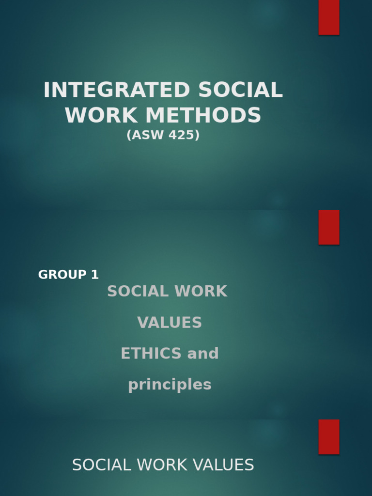 Group 1 Intergrated Social Work Methods Powerpoint Presentation-1 | PDF ...