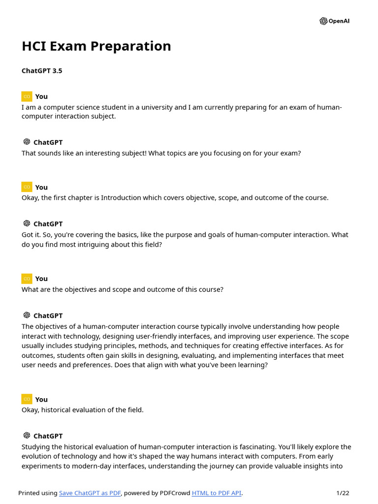 HCI Exam Preparation | PDF | Usability | Conceptual Model