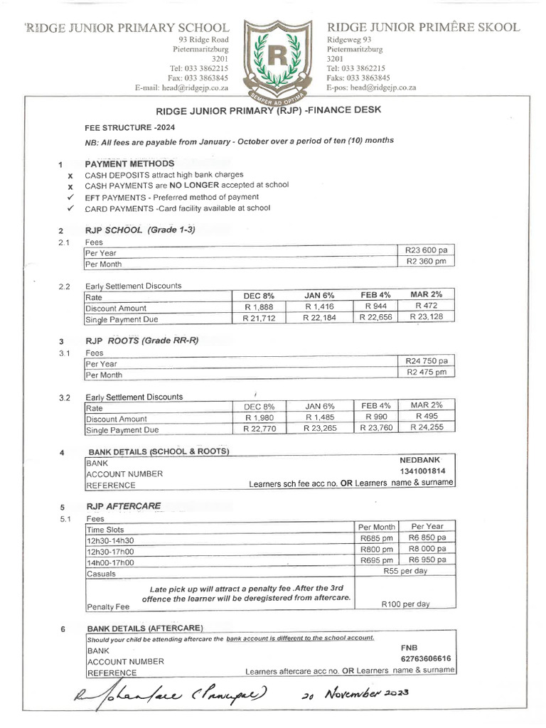 Fees For 2024 | PDF