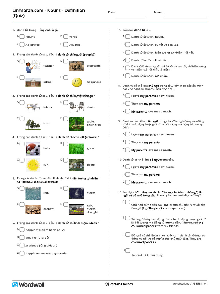 linhsarahcom-nouns-definition-quiz-quiz | PDF