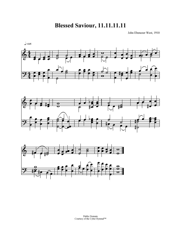 Blessed Saviour | PDF