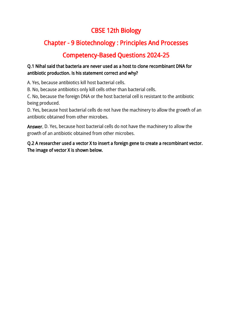 bio ln 9 | PDF | Plasmid | Molecular Cloning