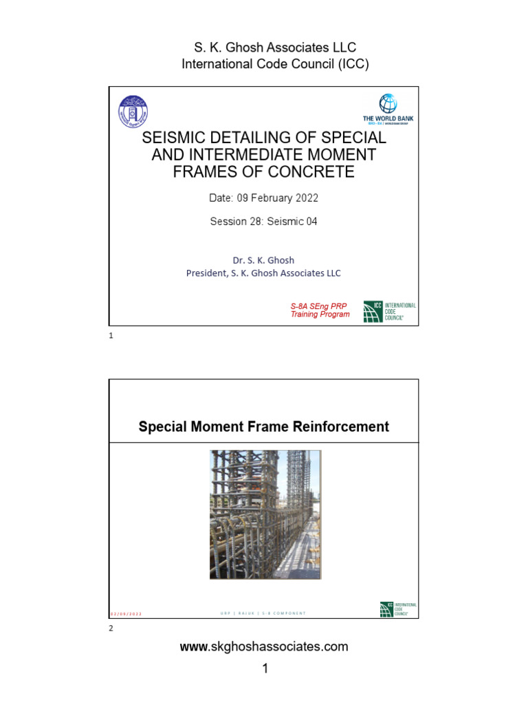 S28 - Moment Frame Detailing | PDF | Beam (Structure) | Earthquake ...