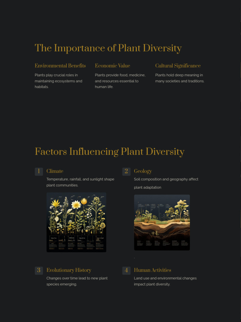 The Importance of Plant Diversity | PDF