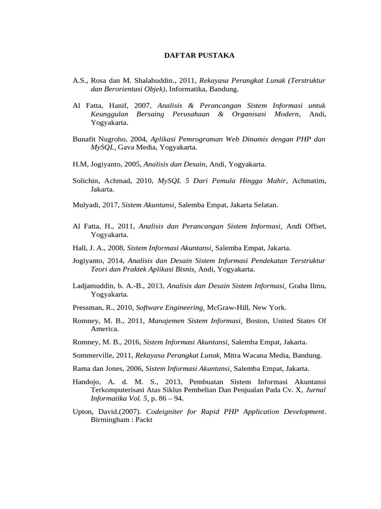 Daftar Referensi | PDF