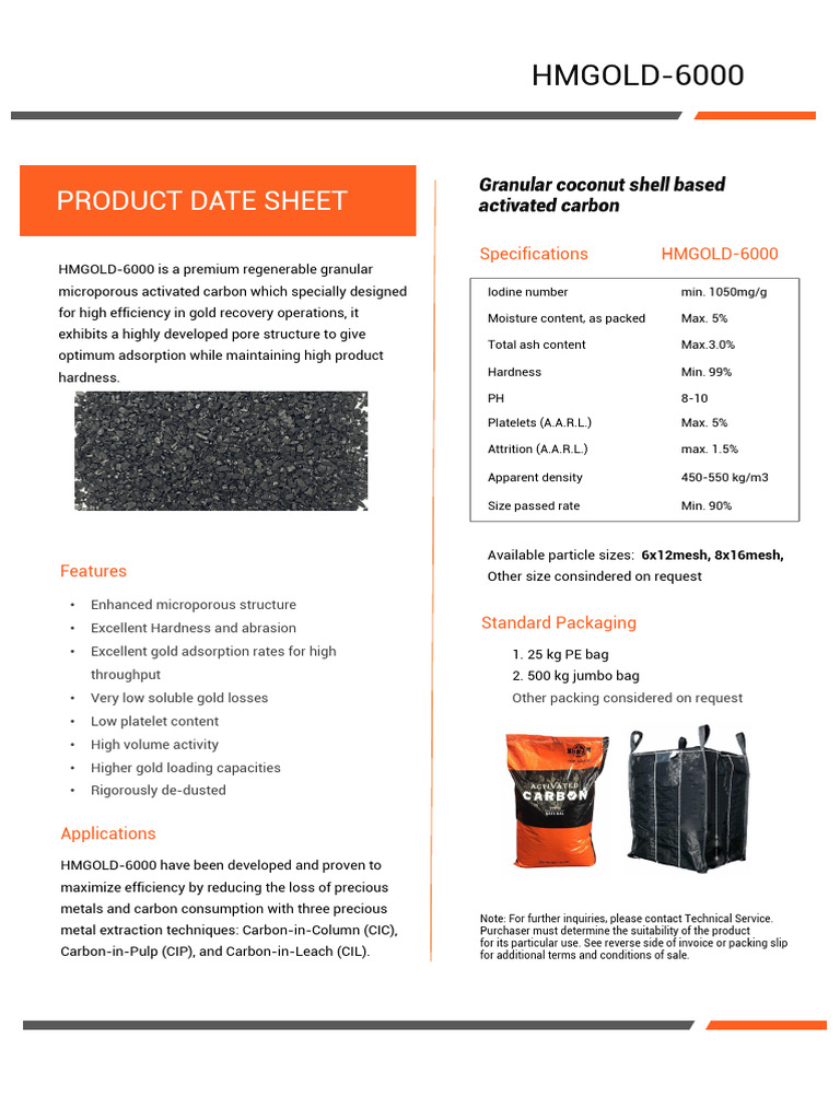 Data Sheet Active Carbon | PDF | Applied And Interdisciplinary Physics ...