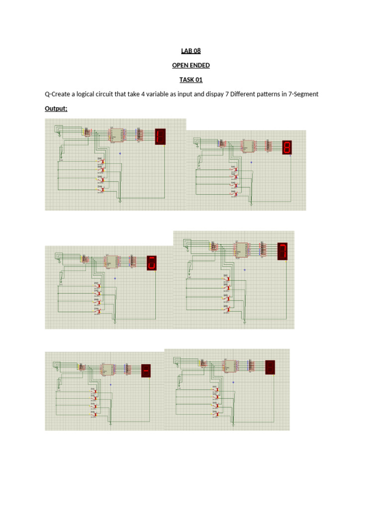 LAB 08 DLD Open Ended Task 02 | PDF
