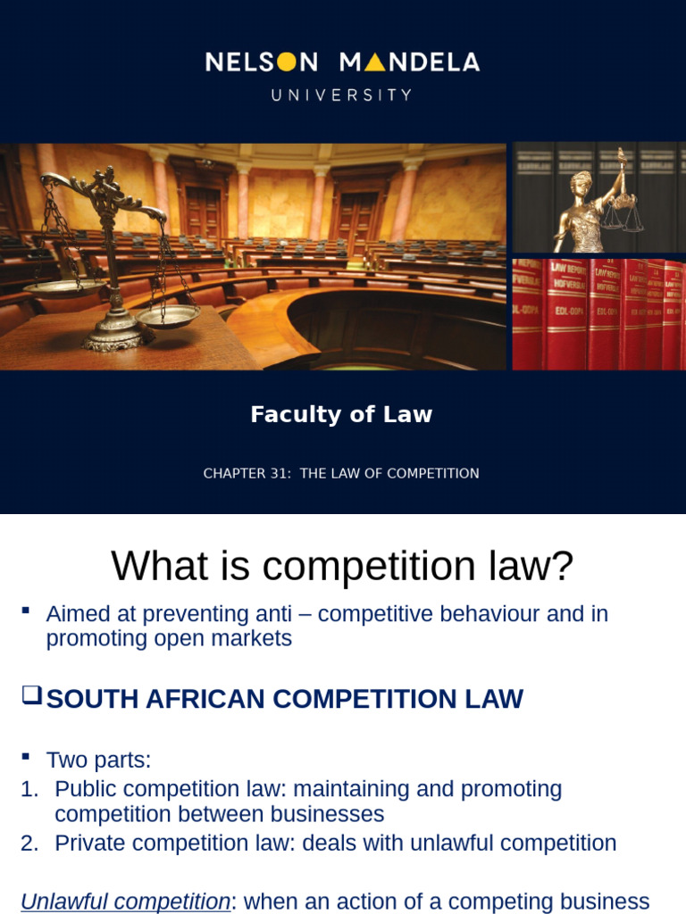 Chapter 31 The Law of Competition | PDF | Mergers And Acquisitions ...