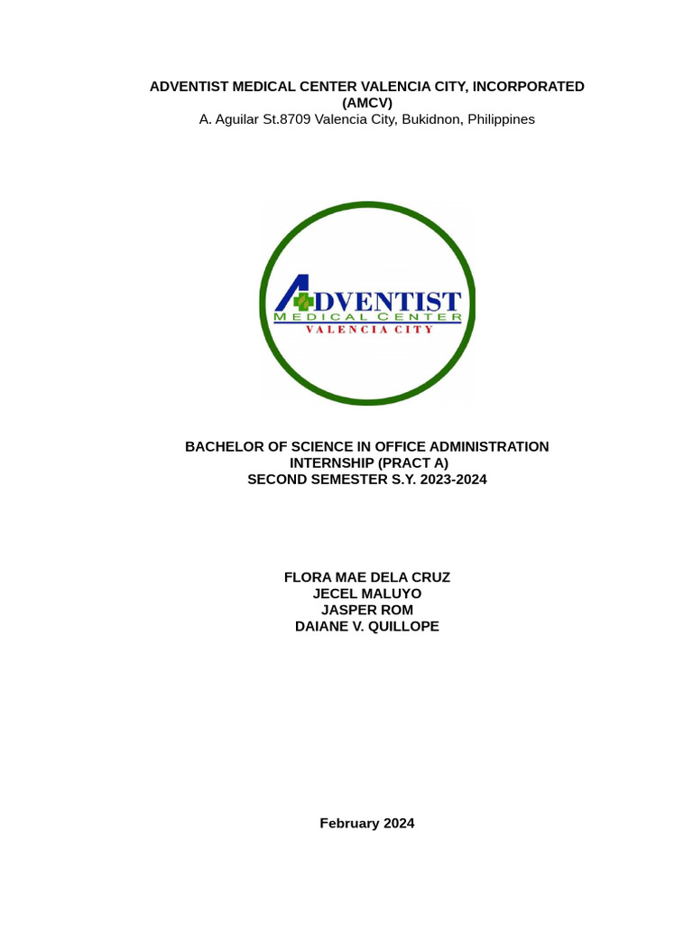 Narrative Report Sample | PDF | Hospital | Medicine