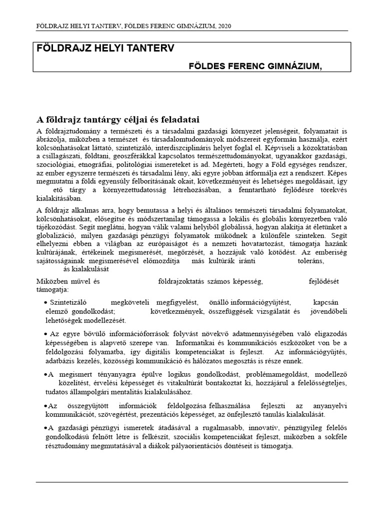 FFG HT Foldrajz 7-10 | PDF