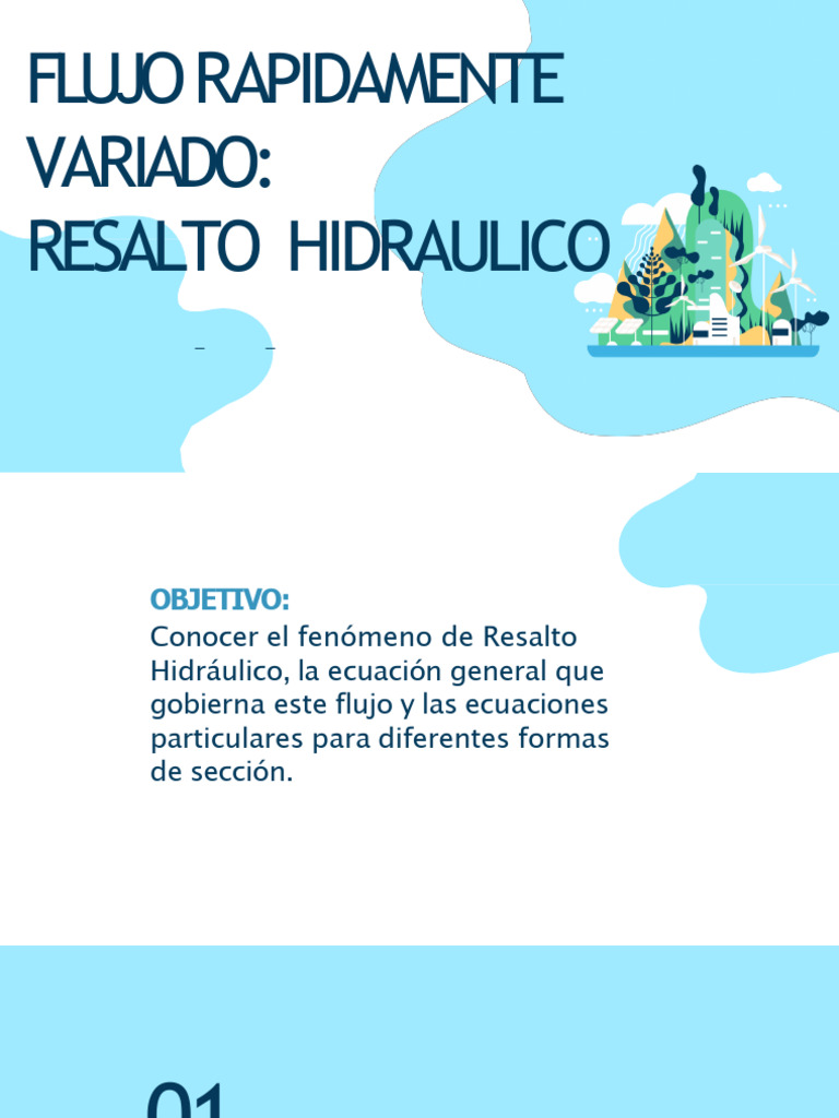 Resalto Hidráulico en Flujos Variados | PDF | Ingeniería mecánica ...