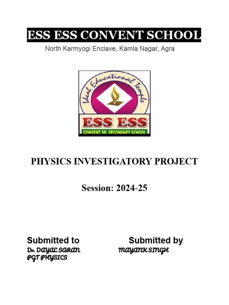 Physics Report | PDF | Electric Charge | Force