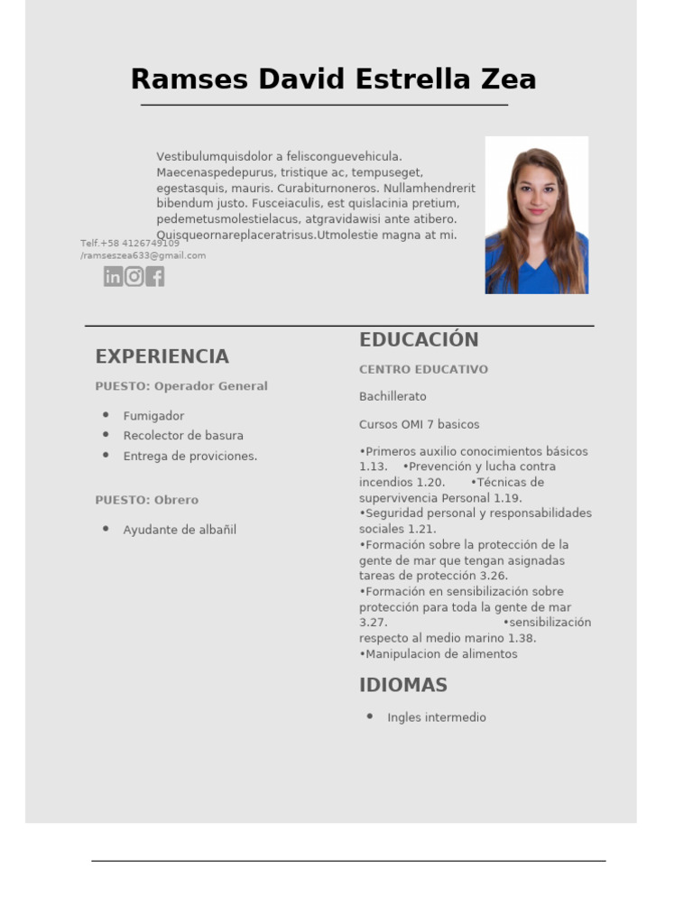 Ficha Nueva Ramses | PDF