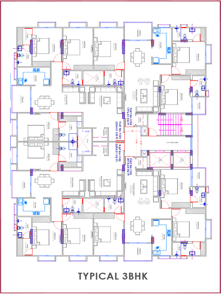 TYPICAL FLOOR 3 BHK | PDF