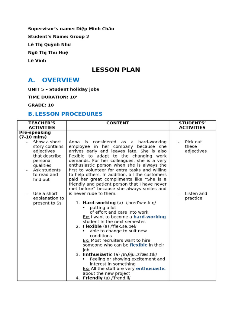 Group 2 - Pre-Speaking - Friends Global 10 - U5G | PDF