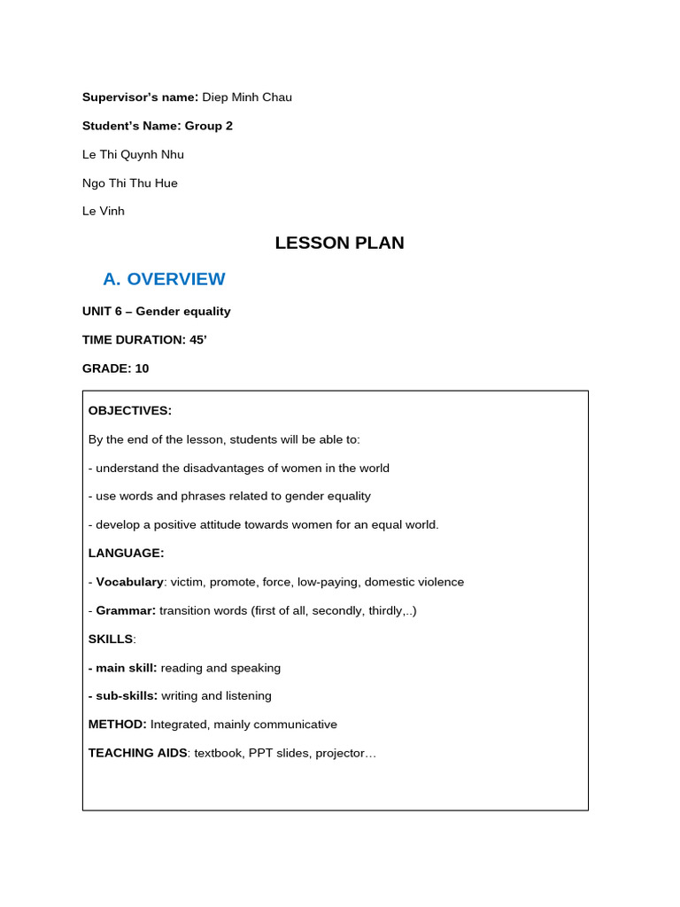 Group 2 - Reading - Lesson 6 | PDF | Human Communication