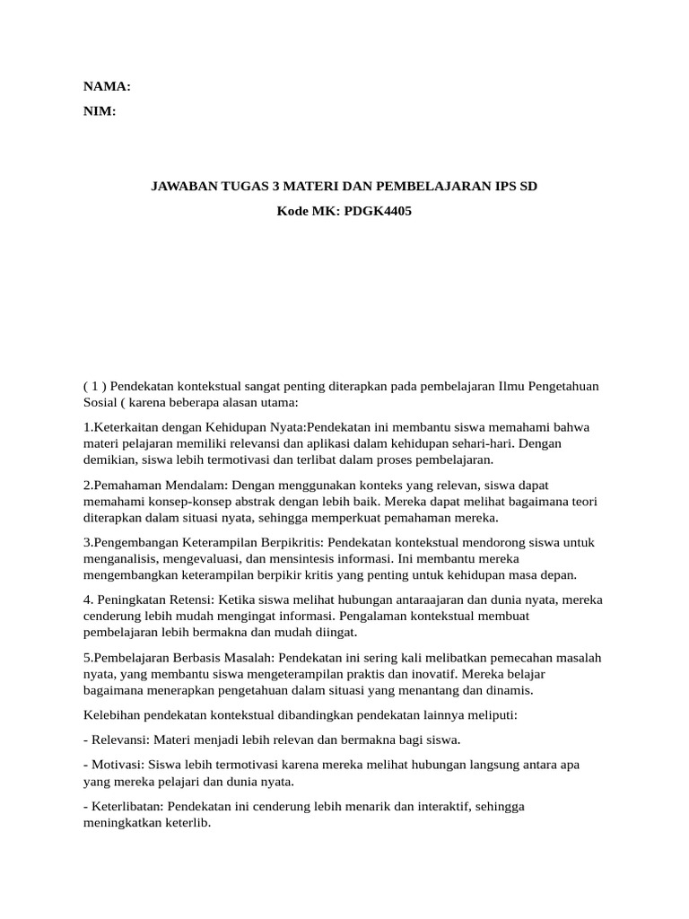 tugas 3 ips ,elearning | PDF