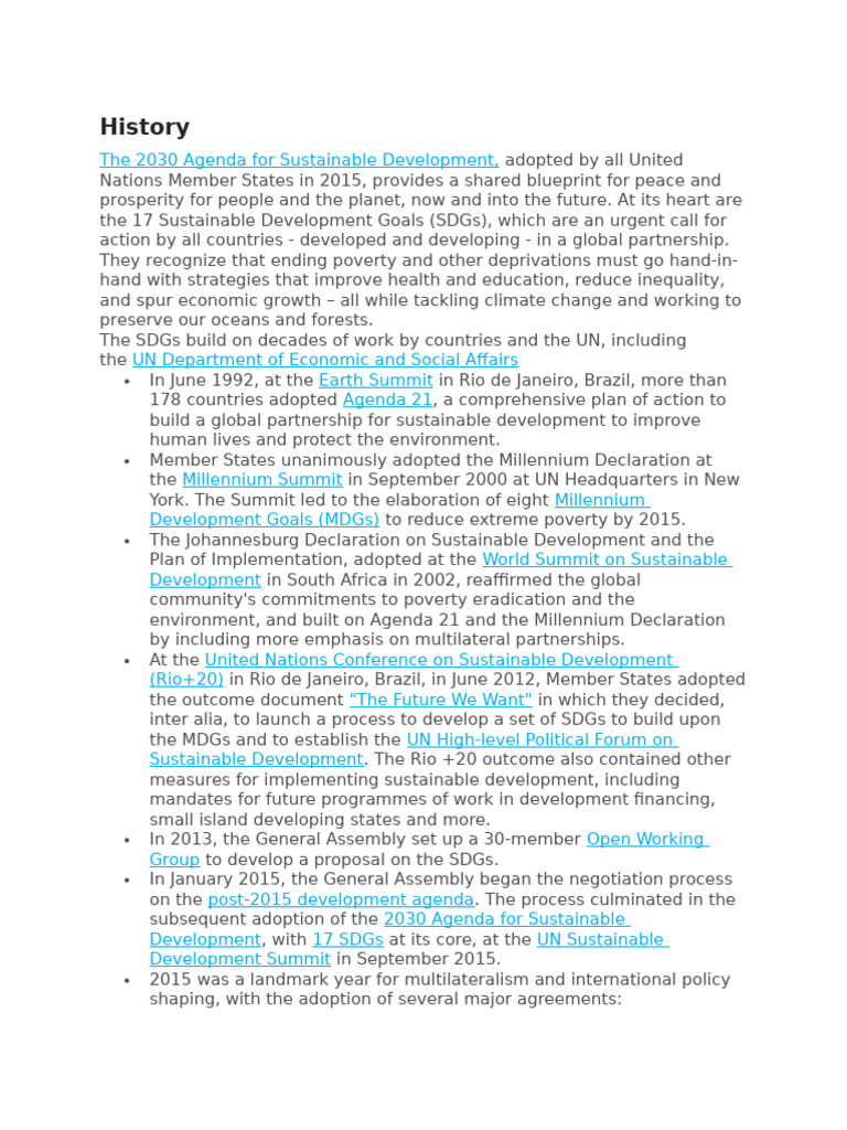 SDG | PDF | Sustainability | Natural Environment