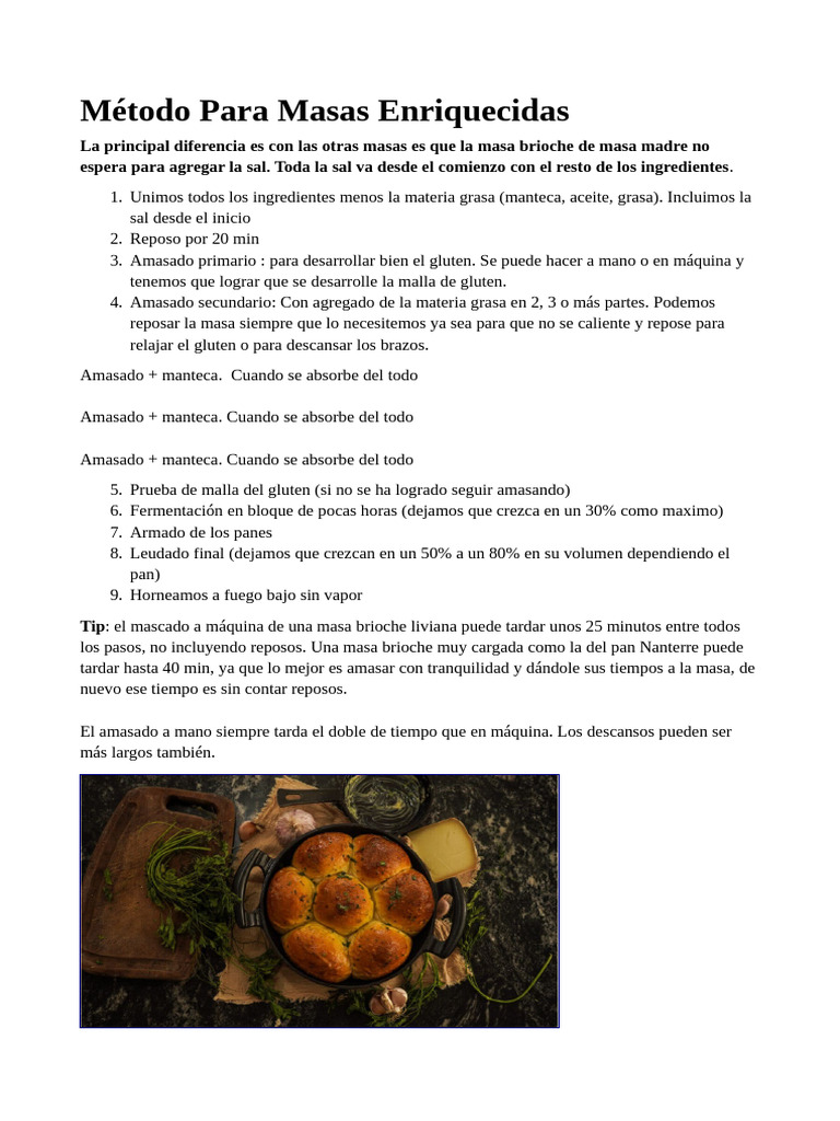 Metodo para Masas Enriquecidas | PDF
