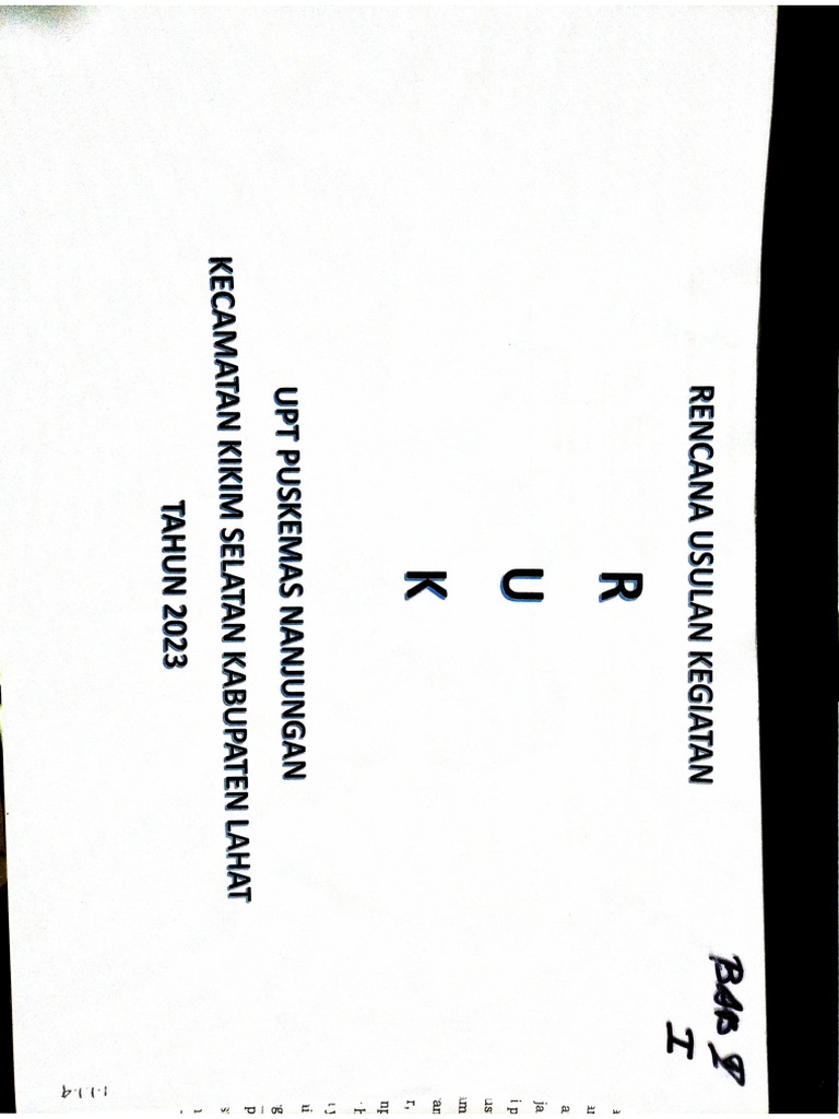 1.1.1.D Ruk Puskesmas Nanjungan | PDF