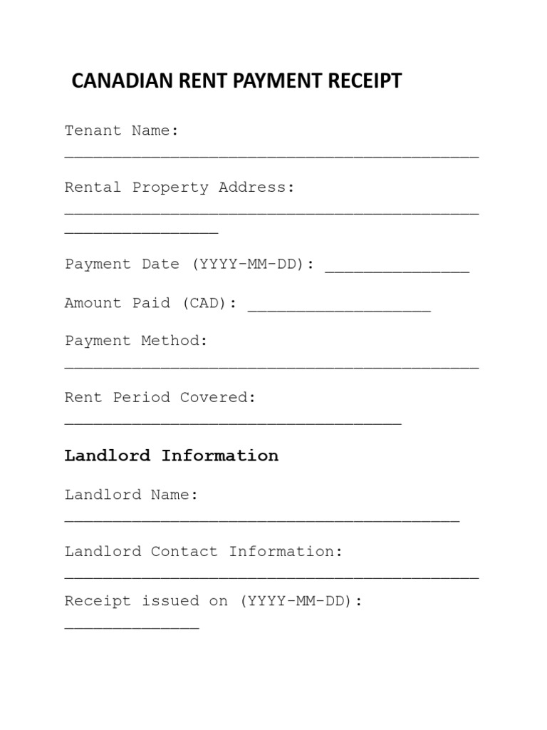 Canadian Receipt | PDF