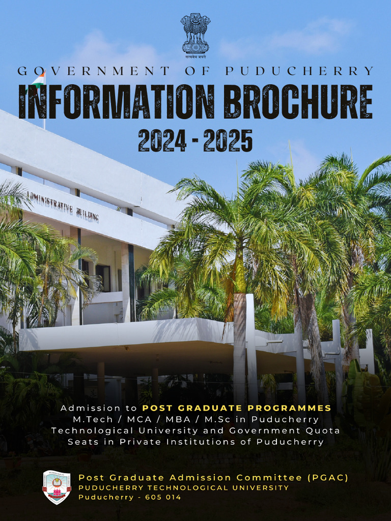 Puducherry PG Admission 2024-25 Guide | PDF | Academic Degree | Engineering