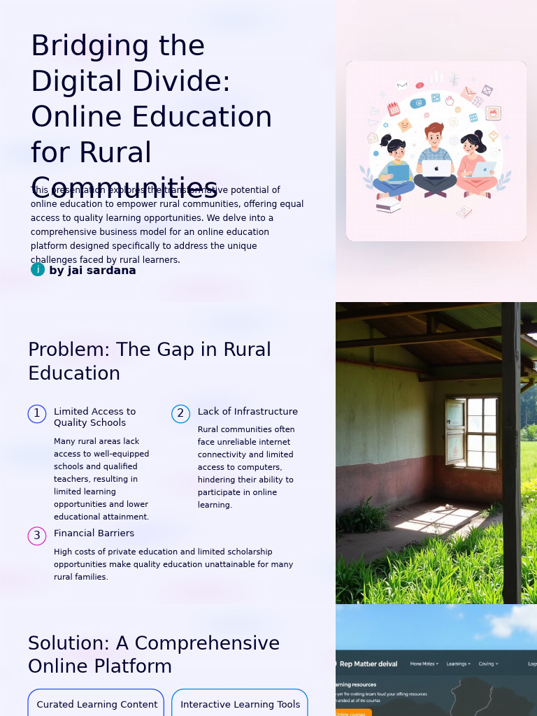 Bridging The Digital Divide Online Education For Rural Communities ...