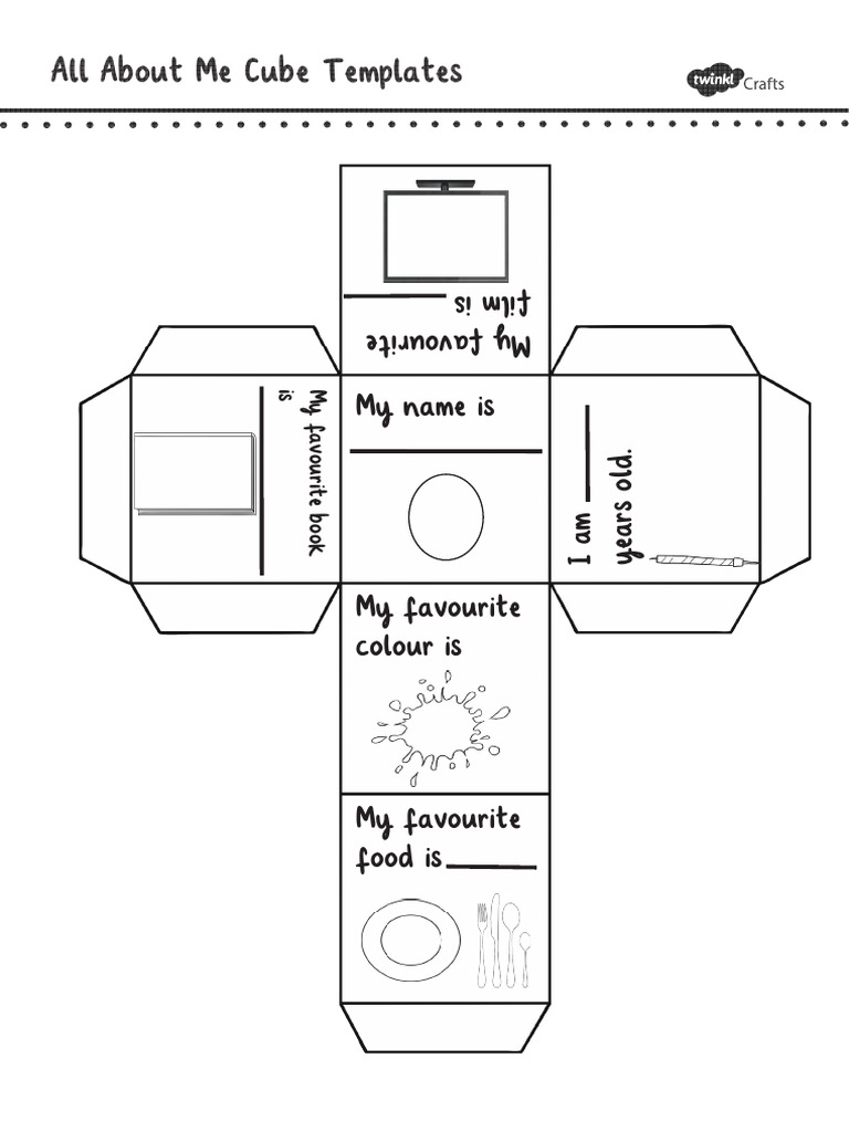 All About Me Cube | PDF