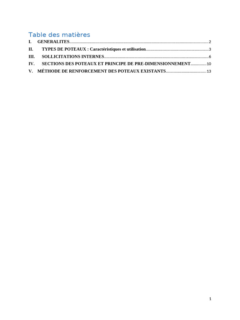 Types et caractéristiques des poteaux en construction | PDF | Flambage ...