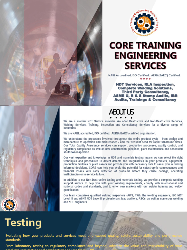COMPANY PROFILE | PDF | Nondestructive Testing | Mechanical Engineering