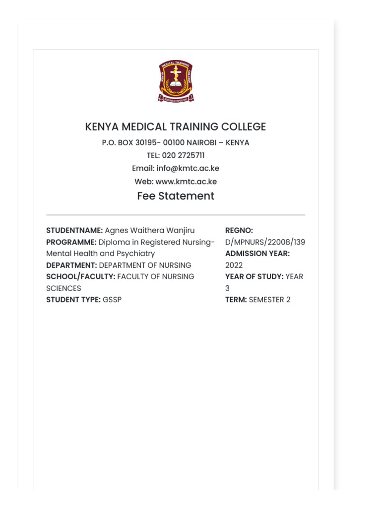 Fee Statement Year 3 | PDF | Debits And Credits | Social Programs