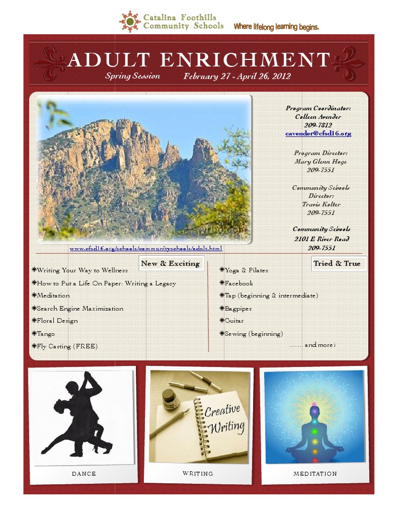 Adult Spring Flyer | PDF