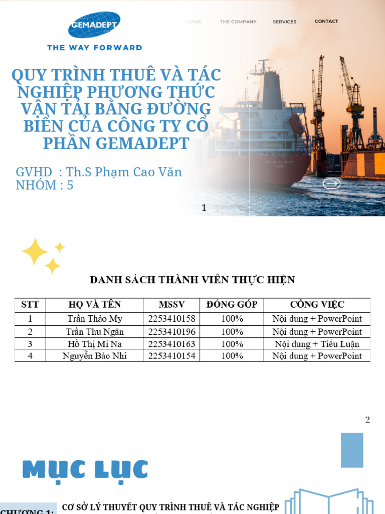 Công Ty Cổ Phần Gemadept | PDF