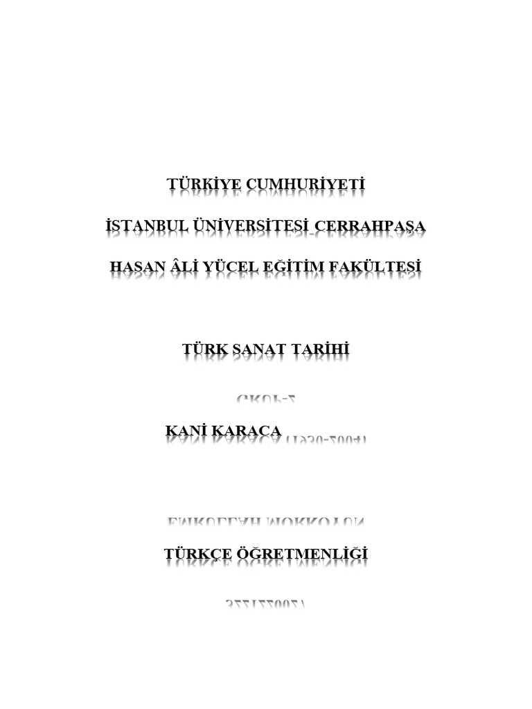 Kani Karaca | PDF