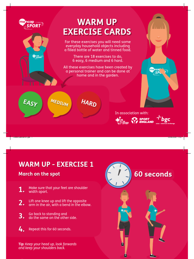 Warmup Exercises | PDF | Chair | Human Anatomy