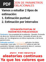 Tema 4-Estimación Puntual y Por Intervalos de Confianza | PDF | Estimador | Teoría de la estimación