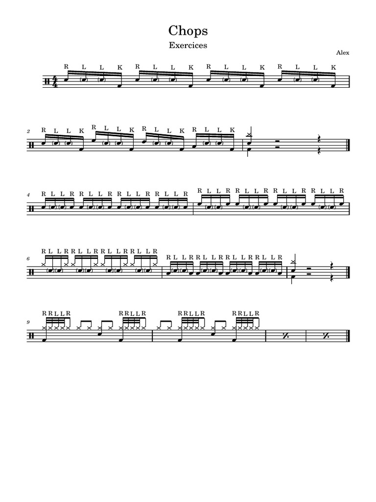Chops exercises | PDF