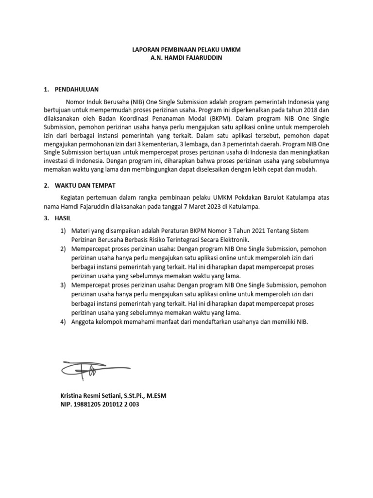 Laporan Iku Iumk | PDF