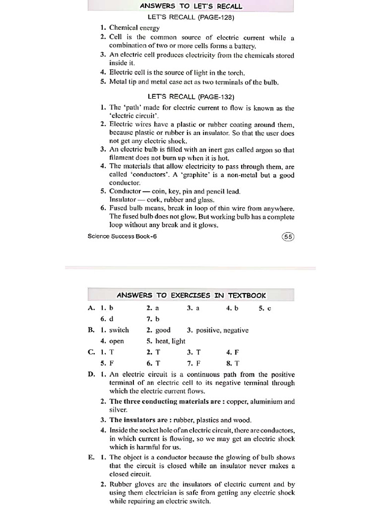 Phy-Che- Chap-09(Electricity& Circuits) | PDF