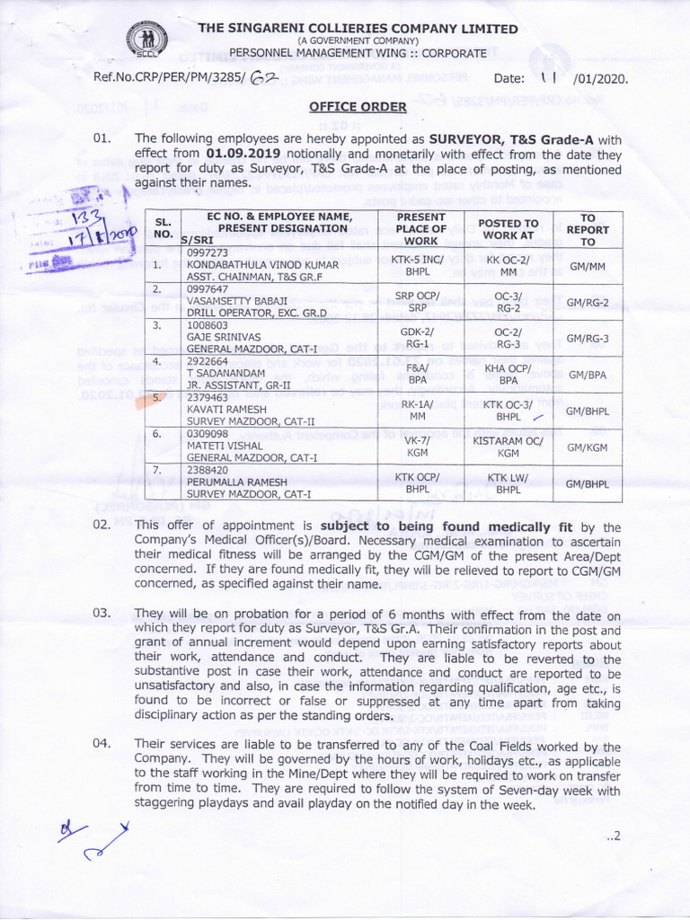 Ramesh Surveyor Promo Letter | PDF