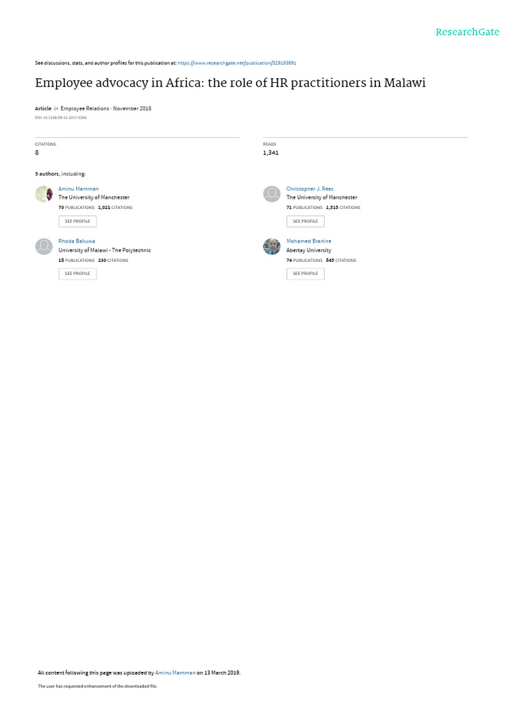 41. | PDF | Employment | Human Resource Management