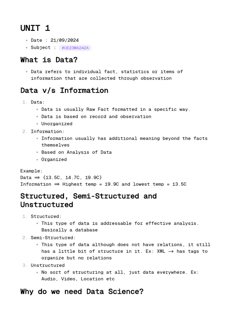 UNIT 1 | PDF | Estimator | Sampling (Statistics)