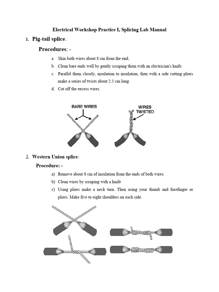 Electrical Splicing Techniques Guide Pdf