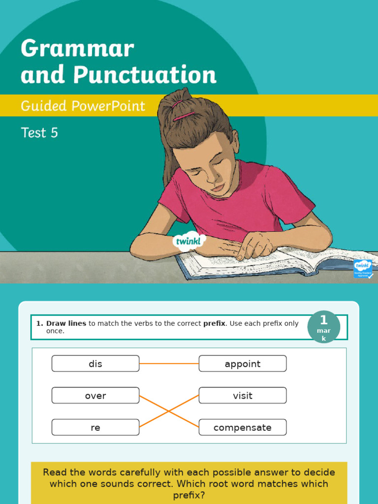 Year 5 Grammar and Punctuation Test 5 | PDF | Bracket | Sentence ...